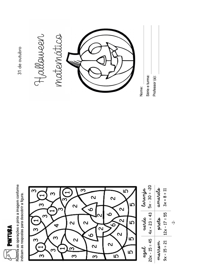 Equações e Halloween | PDF