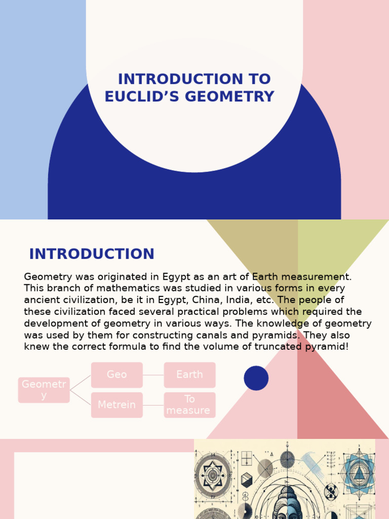 Introduction To Euclid's Geometry | PDF | Line (Geometry) | Axiom