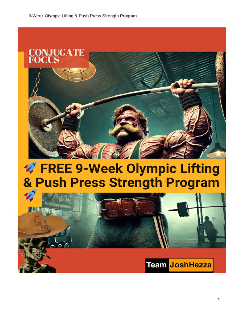 9-Week Olympic Lifting Program Guide | PDF | Strength Training | Weight ...