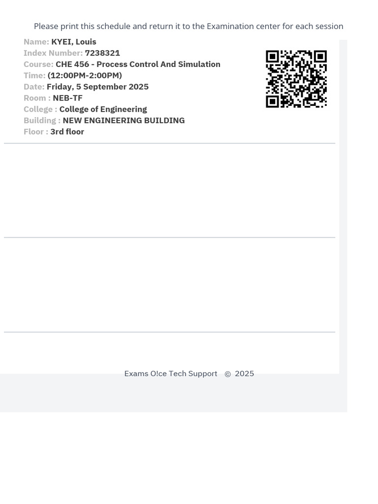 KNUST, CoE Check Timetable For Student PDF | PDF