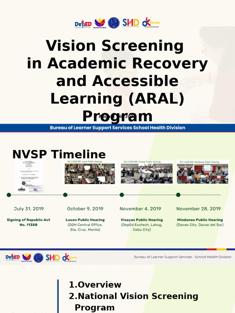 Vision Screening in ARAL Program | PDF | Senses | Human Eye