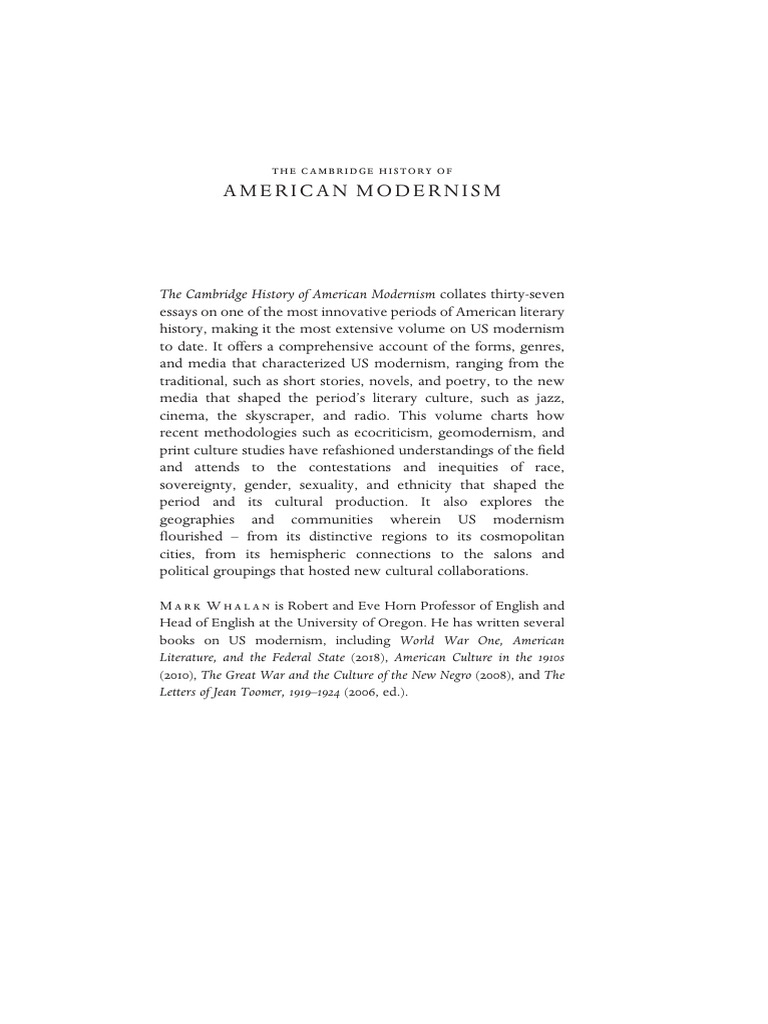 Midwestern Modernism and Radio | PDF | Modernism | American Literature
