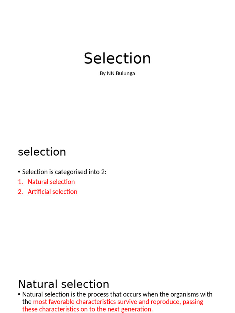 Chapter 27 - Selection | PDF | Natural Selection | Selective Breeding