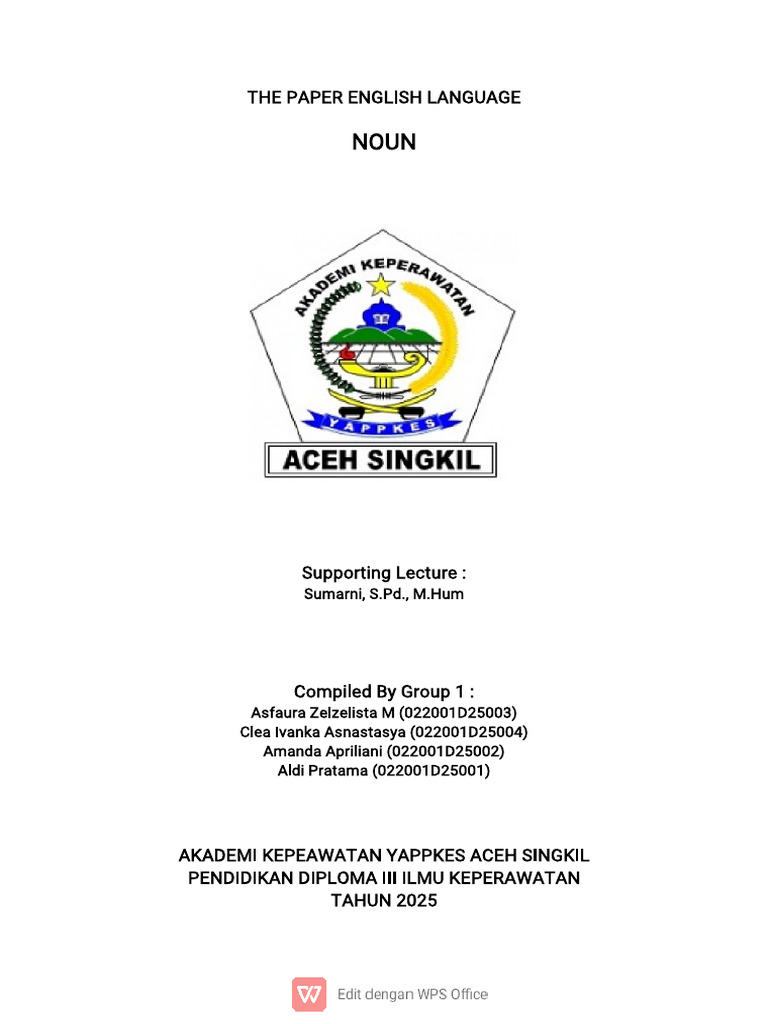Noun - Cover 1 | PDF