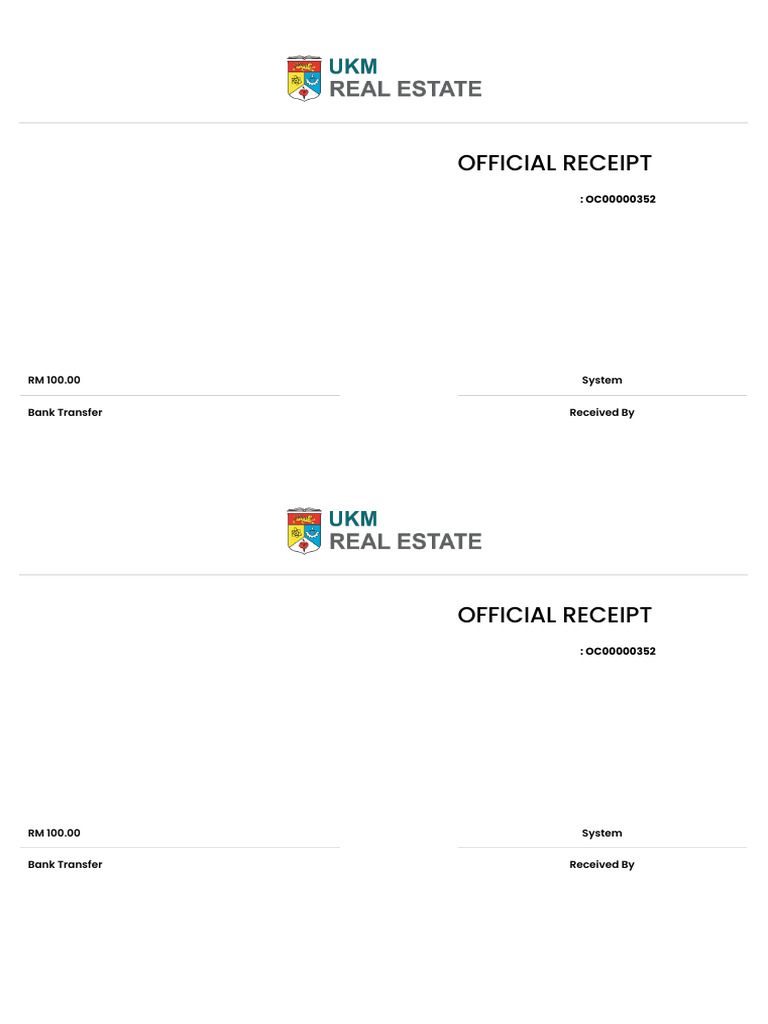 Official Receipt for Utility Charges | PDF | Banking