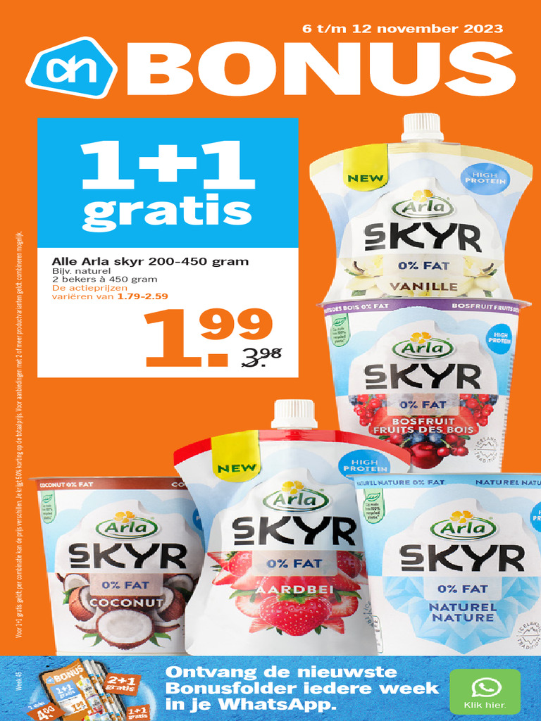 Albert Heijn - Bonus Week 45 2023 | PDF
