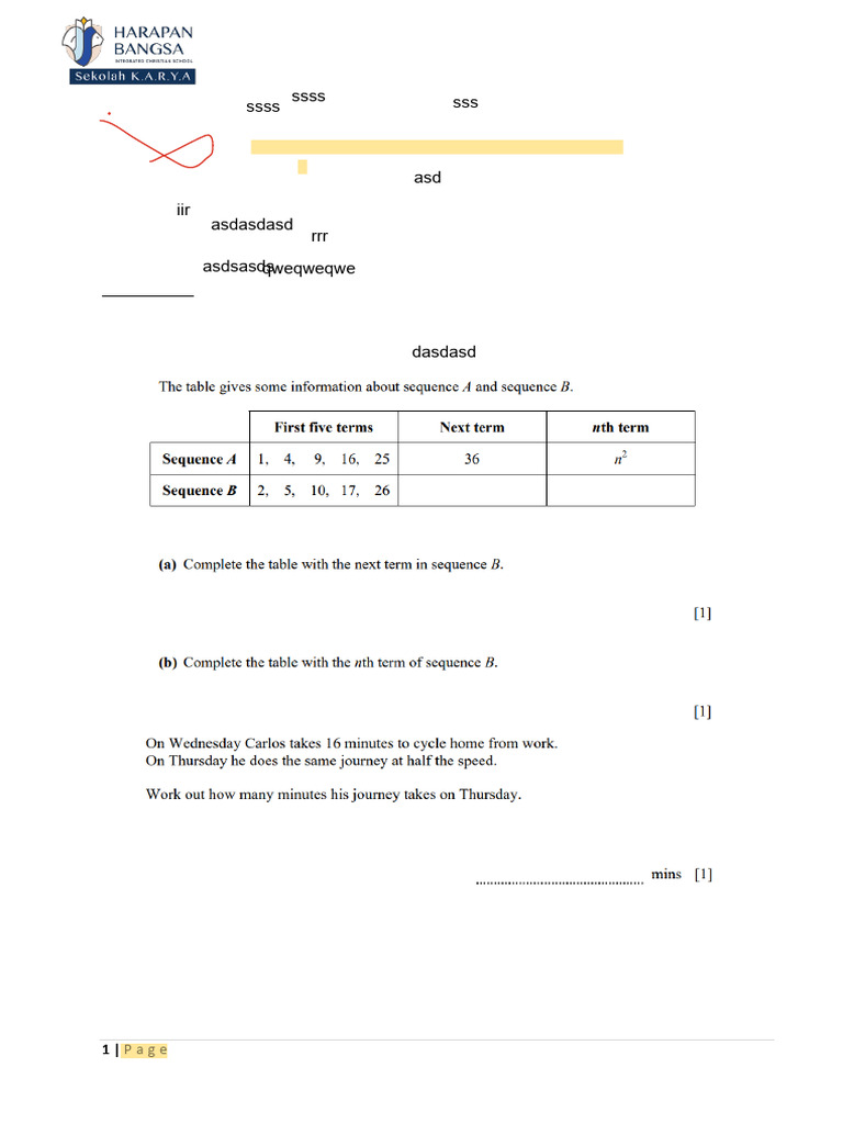 Secondary 3 Math Checkpoint Prep | PDF