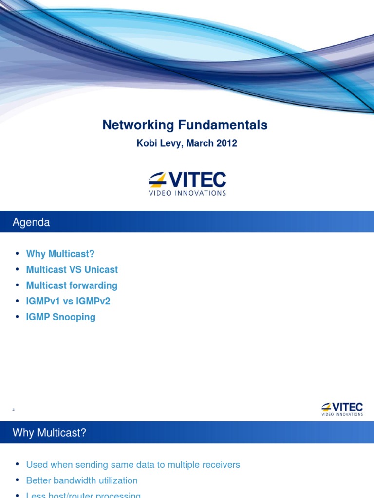 Network Training - VITEC | PDF | Multicast | Networking Standards