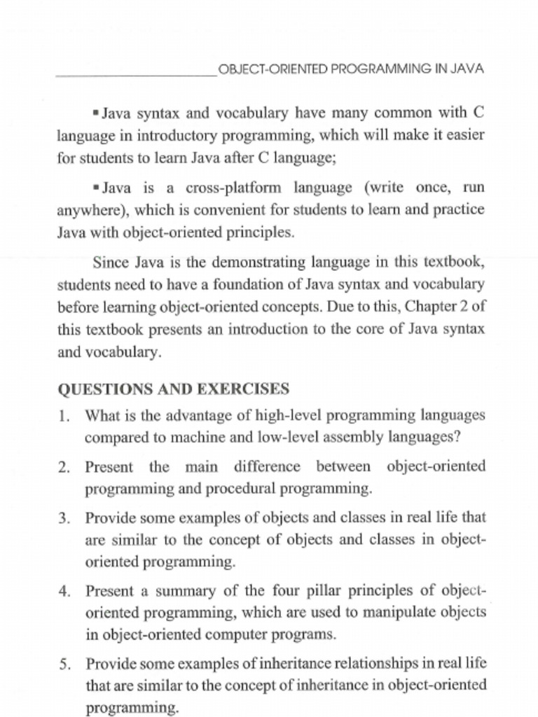 Introduction To OOP | PDF