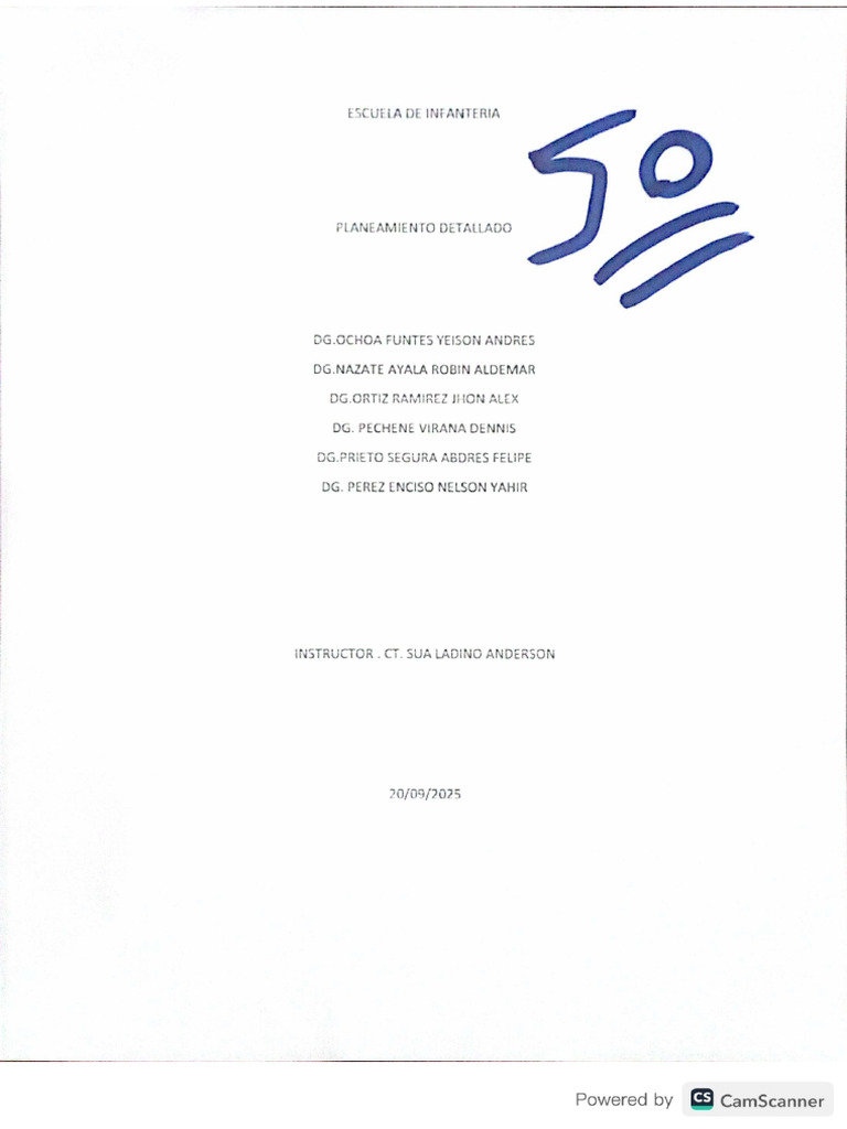 Planeamiento Detallado | PDF