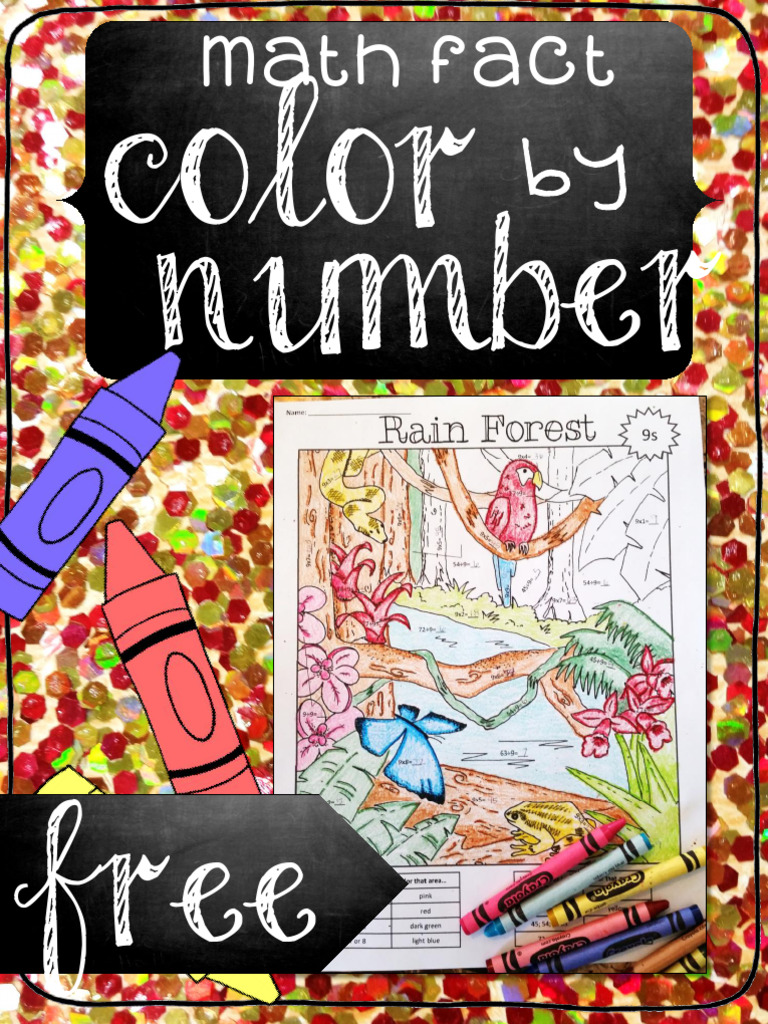 Color Number: Math Fact | PDF