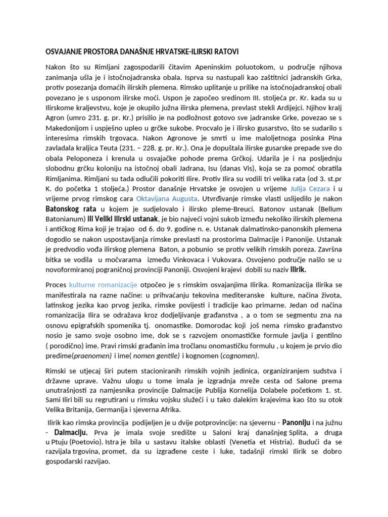5.romanizacija Ilirika | PDF
