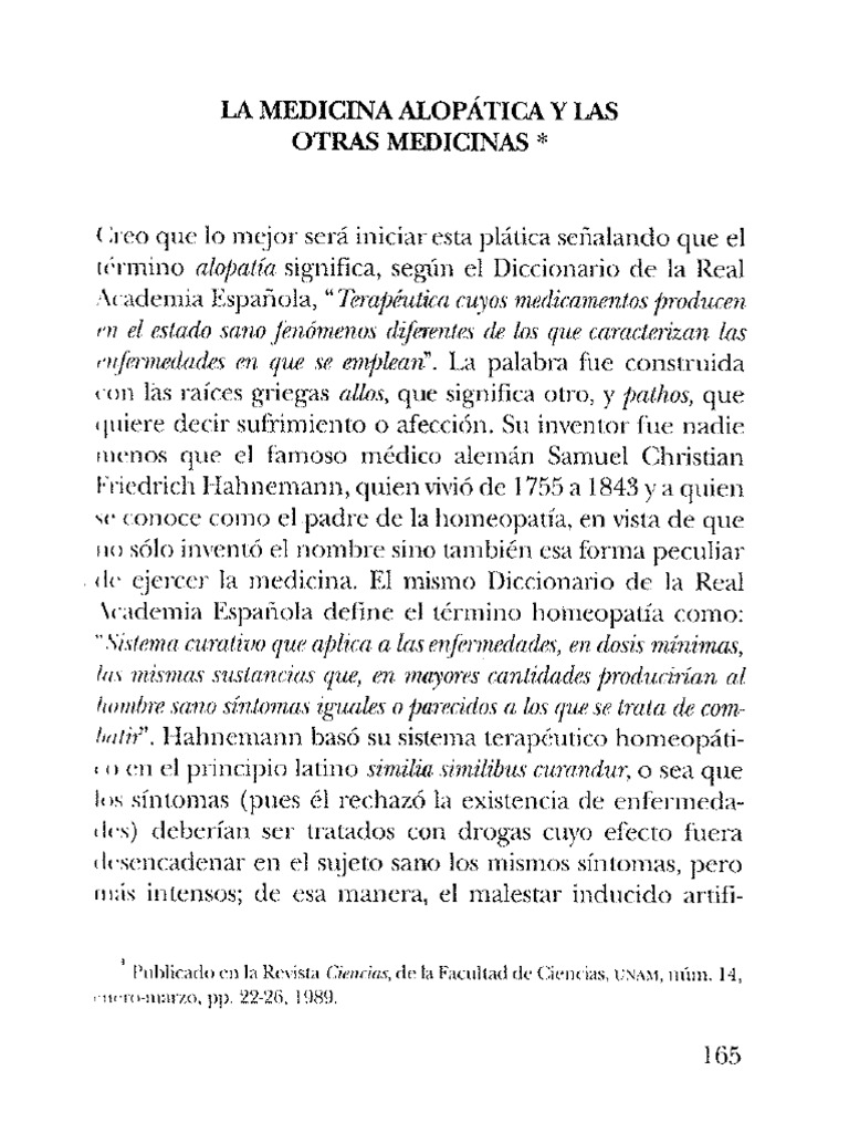 La Medicina AlopÃ¡Tica y Las Otras Medicinas | PDF