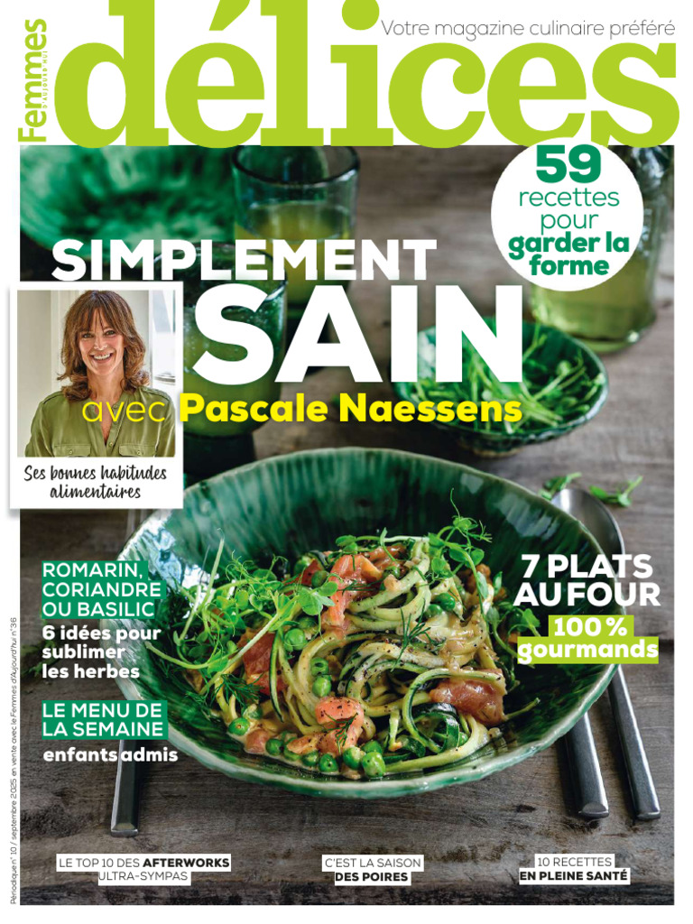 D 233 Lices de Femmes D Aujourd Hui - Septembre 2025 | PDF | Légumes | Cuisine