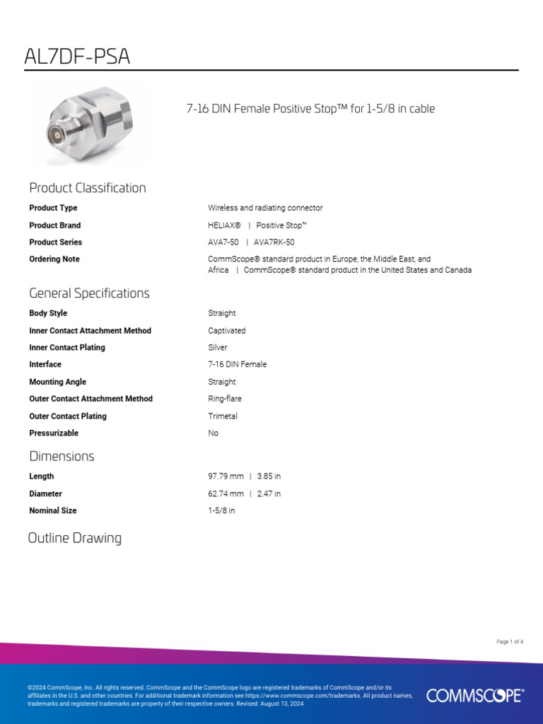 AL7DF PSA Product Specifications | PDF | Electrical Engineering | Electricity