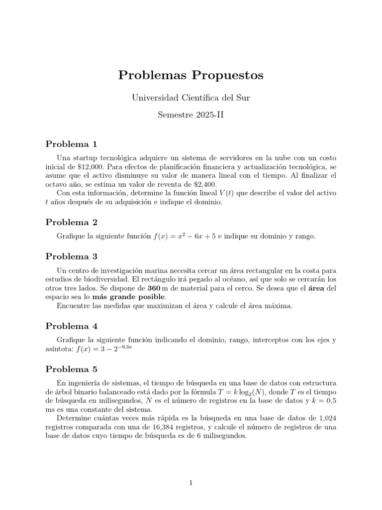 Problemas Propuestos EC1 | PDF | Decibel | Sonido