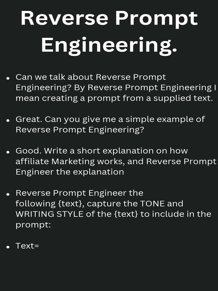 Reverse Prompt Engineering | PDF