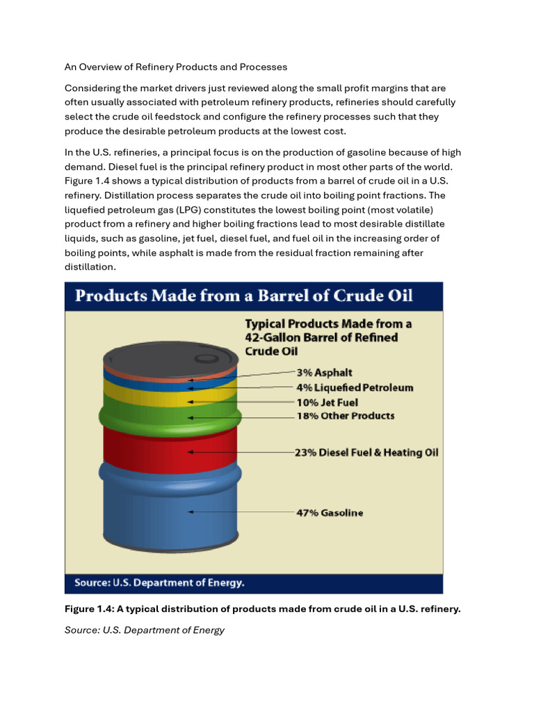 Refinery Products and Processes Overview | PDF | Oil Refinery | Fuel Oil