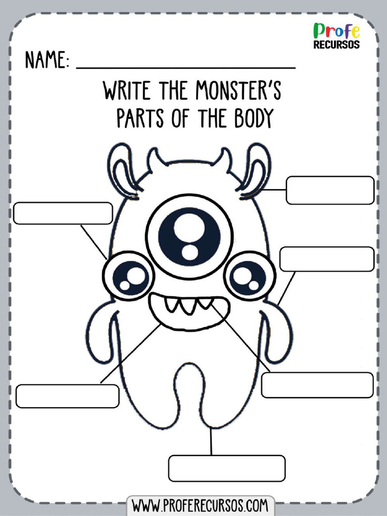 Monster Parts of The Body2 | PDF