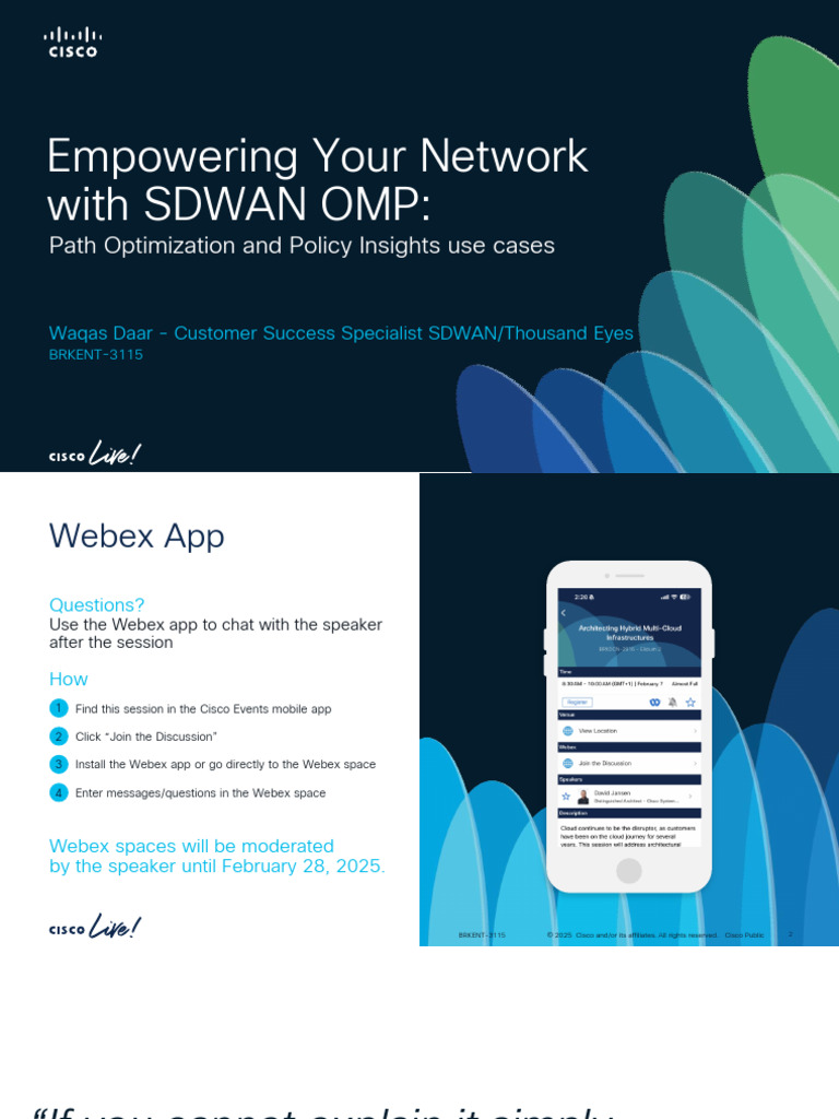 Empowering Your Network With SDWAN OMP | PDF | I Pv6 | Transmission Control Protocol