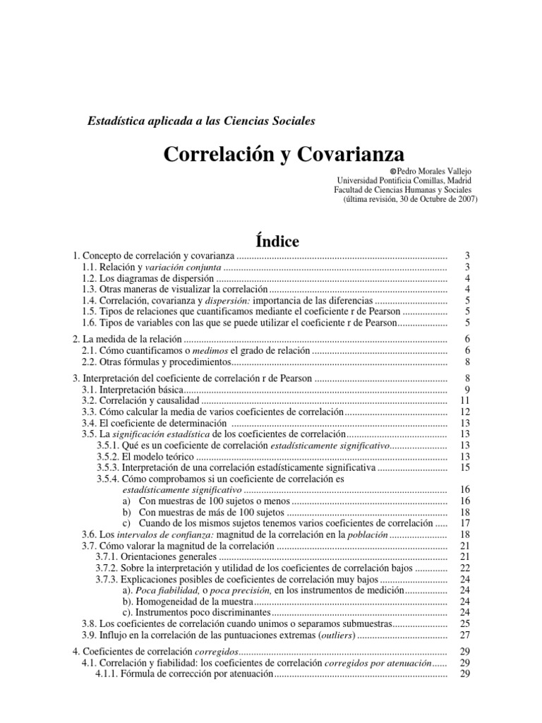 Correlacion | PDF | Dispersión estadística | Correlación y dependencia