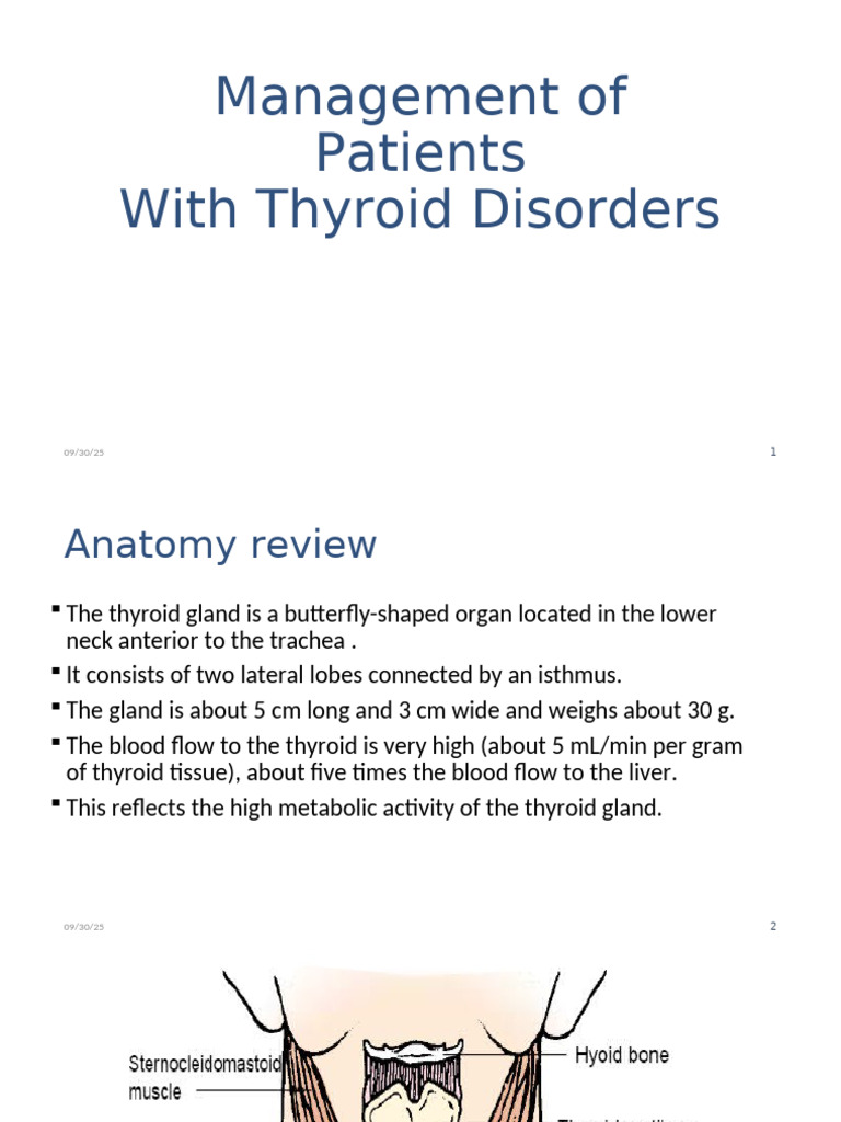 Thyroid Disorder Management Guide | PDF | Thyroid | Thyroid Stimulating ...