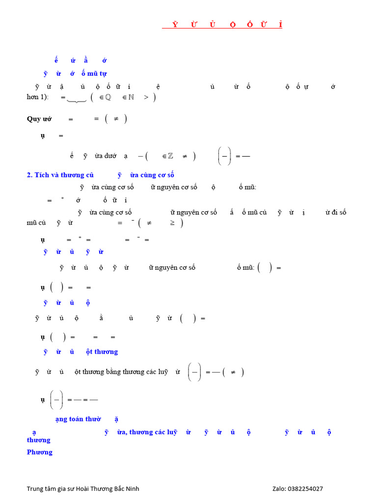 Ga Day Them Ds7 Hk1 c1 b5 TN Luy Thua So Mu So Huu Ti Toan Thcs VN | PDF