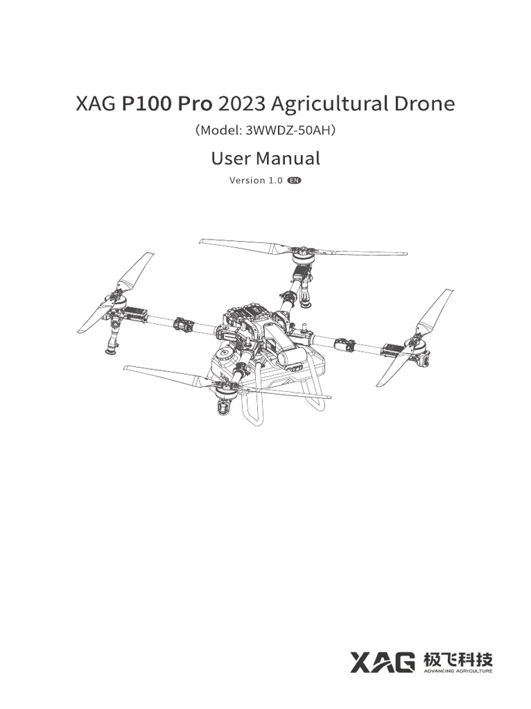XAG P100 Pro Drone User Manual | PDF | Electrical Connector | Battery ...