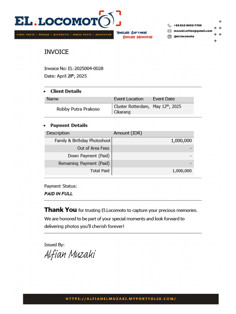 Invoice EL-2025004-0028 | PDF