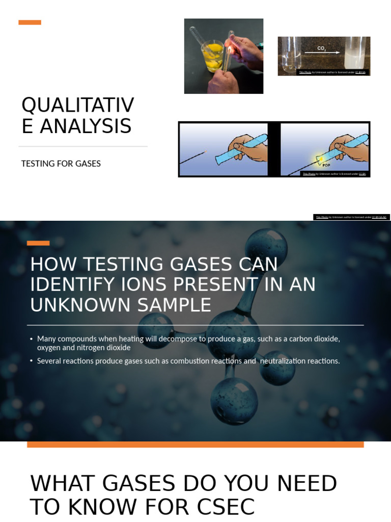 Testing for Common Gases in Chemistry | PDF | Ammonia | Nitrogen