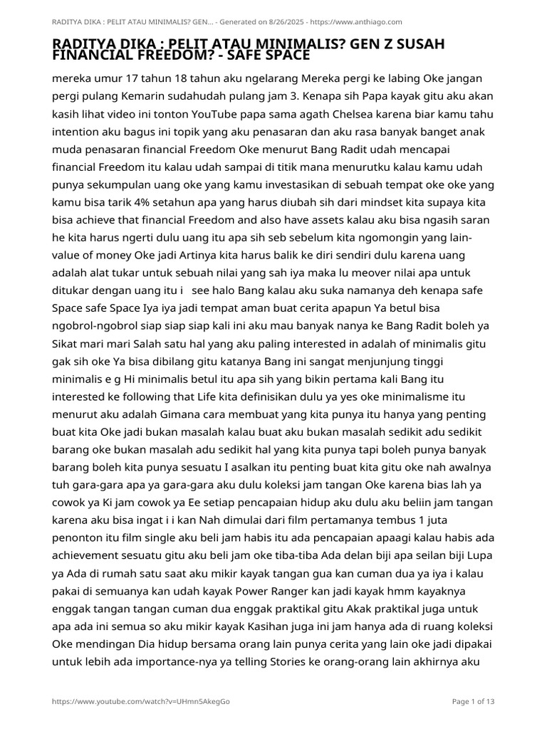 Raditya Dika Pelit Atau Mini-26-08-2025 | PDF