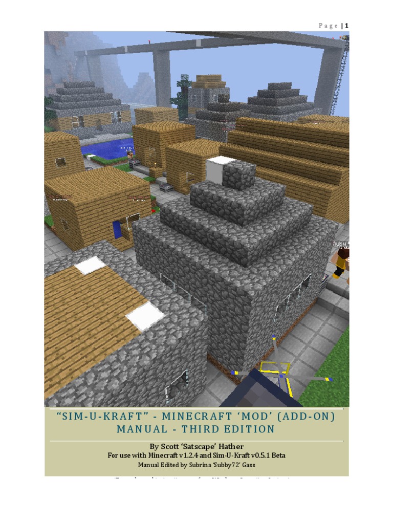 Sim U Kraft Manual 3ED | PDF | Grocery Store | Minecraft