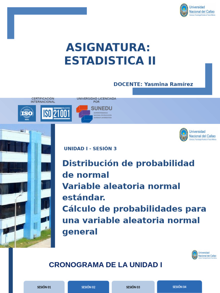 Sesión No. 3 - Distribución de Probabilidad de Normal | PDF | Variable ...
