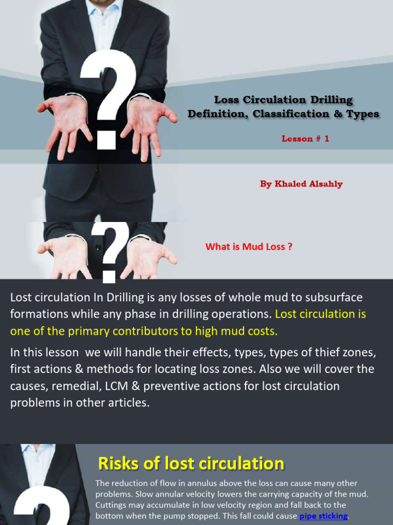 Lesson - 1, Mud Lost Circulation Zones | PDF | Geology | Earth Sciences