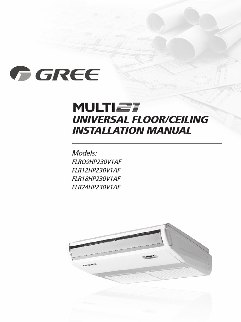GREE Universal-Floor-Ceiling-Installation-Manual-A | PDF | Pipe (Fluid ...