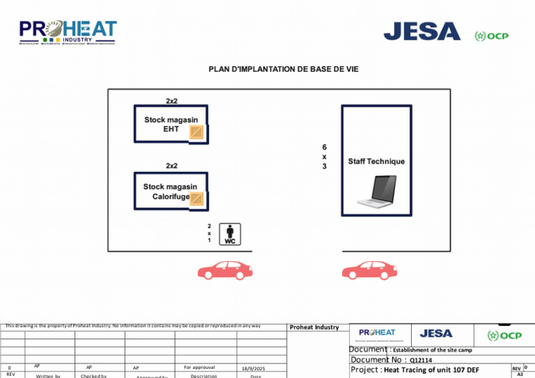 Site Camp Plan for Heat Tracing Project | PDF