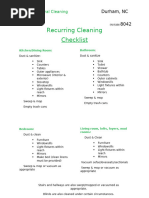 Master Sanitation Schedule Template | PDF