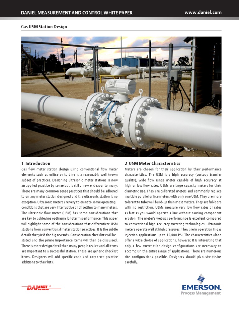 Gas USM Station Design-Whitepaper | Download Free PDF | Flow ...