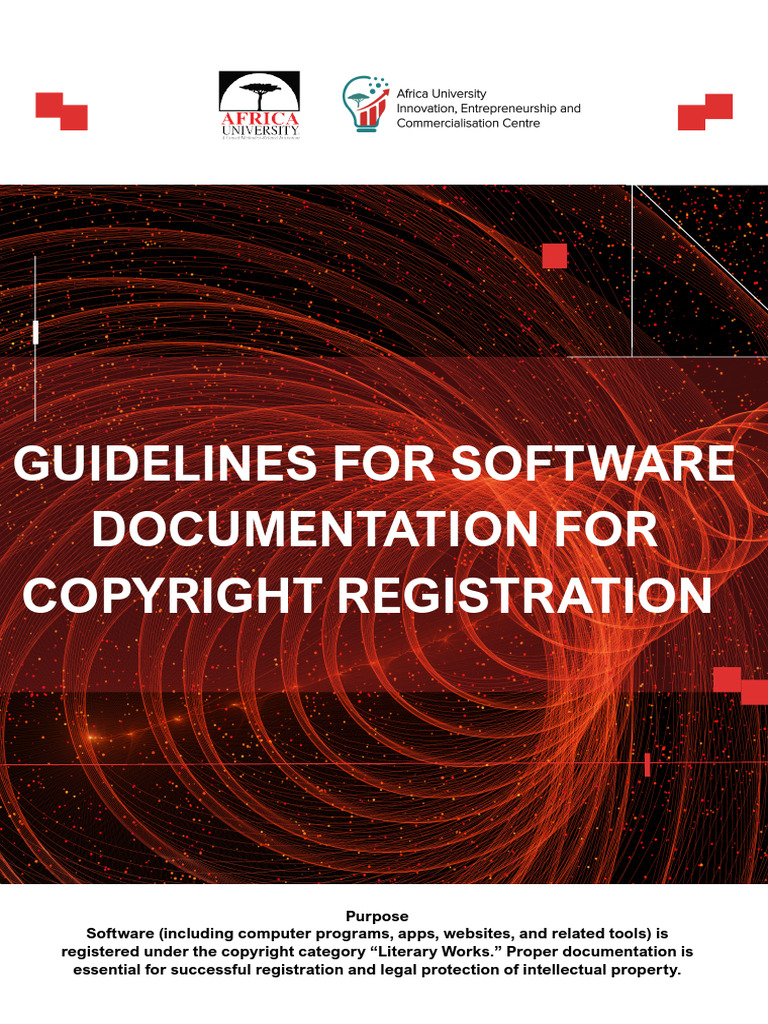 Guidelines For Software Documenation For Copyright Registration | PDF | Software | Documentation