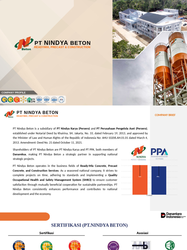 COMPANY PROFILE PT NINDYA BETON - Landscape 2025-English | PDF | Civil ...