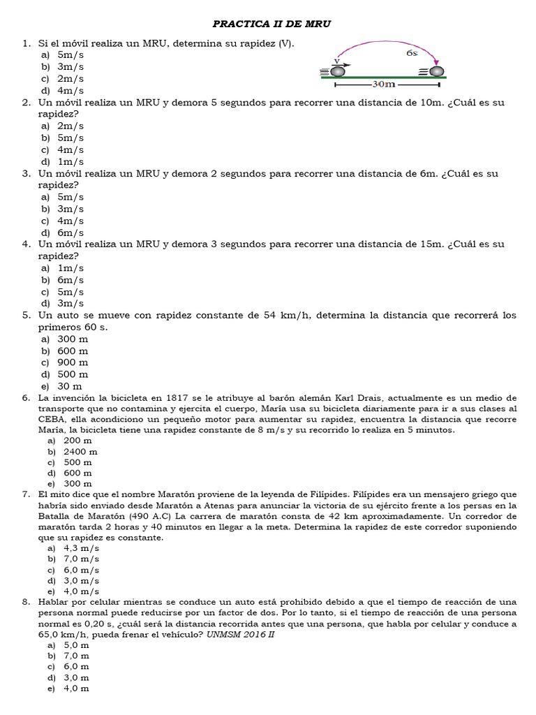 Practica II de Mru | PDF
