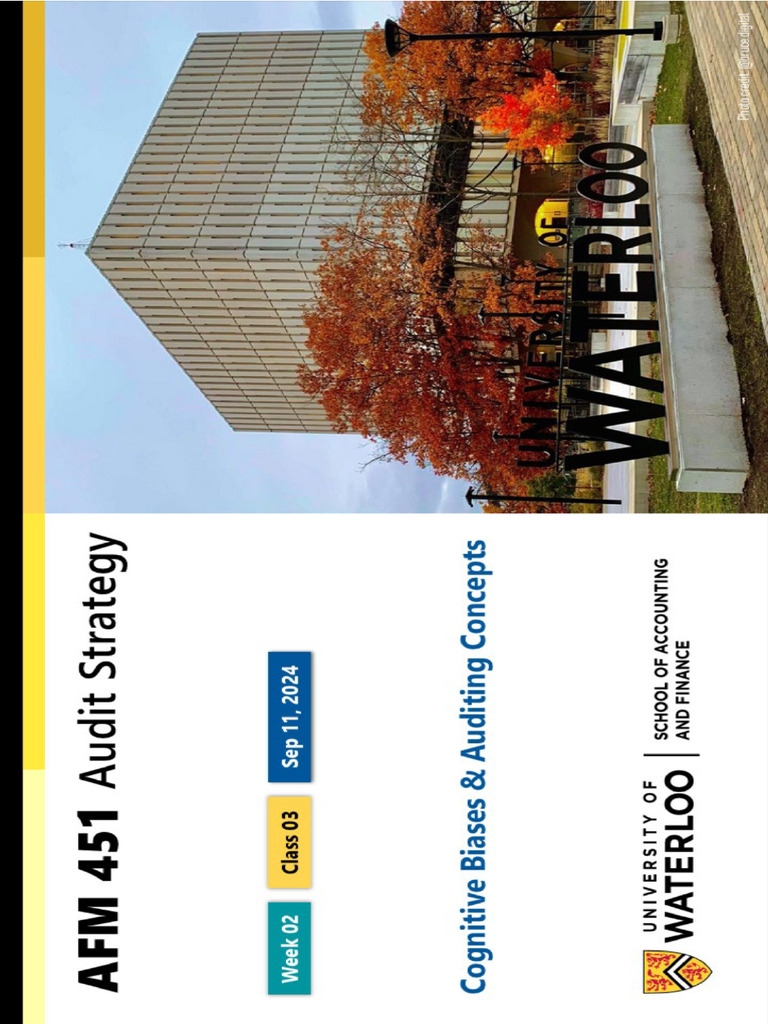 Week 02 Class 03 Slides (With Slide Notes) - AFM 451 - Fall 2024 | PDF
