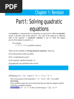 Null Factor Law in Quadratic Equations | PDF | Quadratic Equation ...