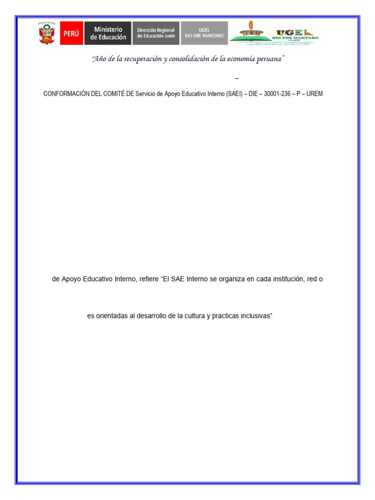 Rd-Comite de Gestion de Saei 30001236 JB | PDF | Educación primaria ...