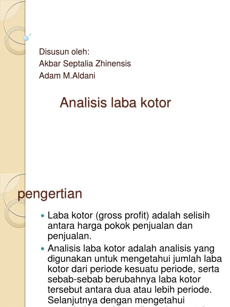 Analisis Laba Kotor | PDF | Bisnis