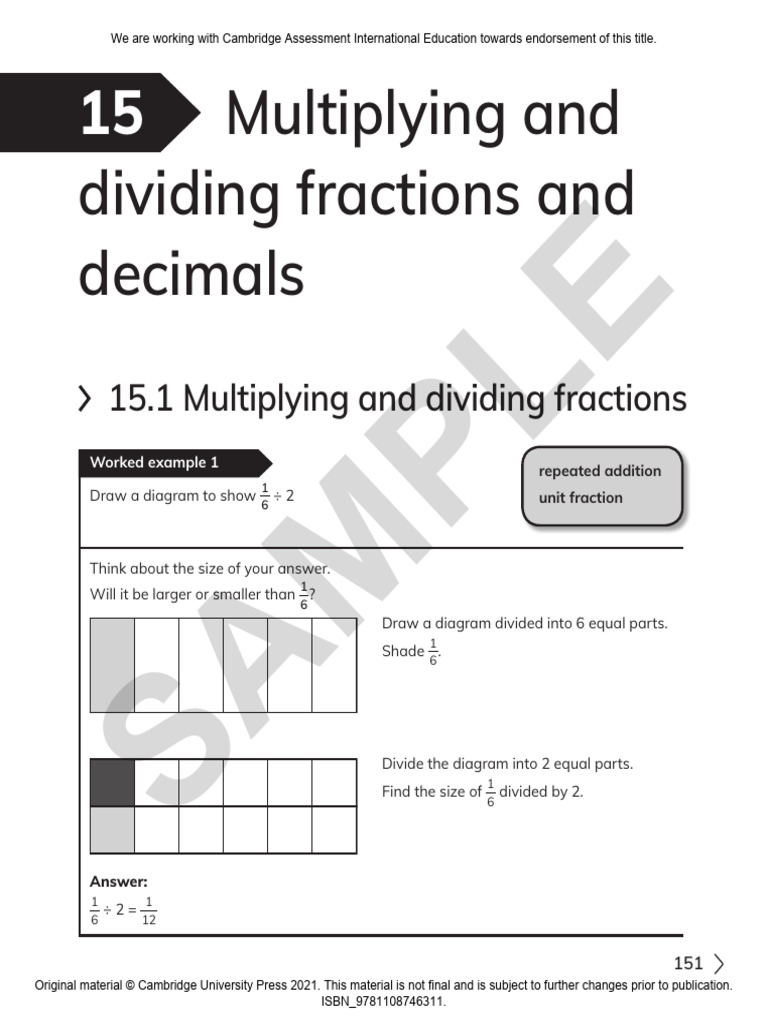 Multiplying and Dividing Fractions Guide | PDF | Multiplication ...