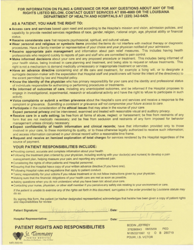 2009-08-03 Endocrinology - ST Tammany Parish Hospital - (3) - PATIENT ...