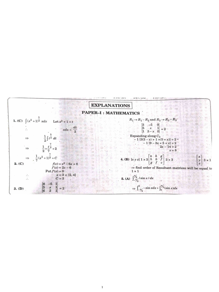 Mock Paper-13 Solutions | PDF