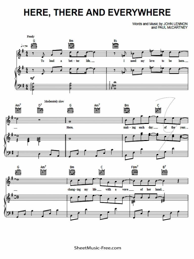 Here There Everywhere Score | PDF
