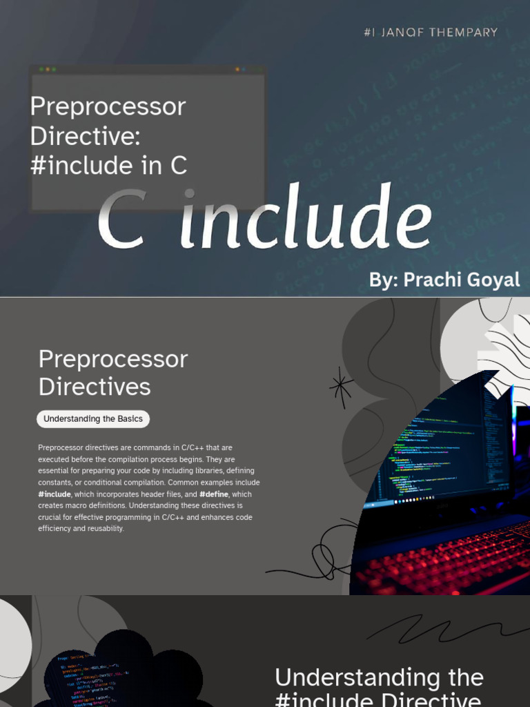Presentation - Preprocessor Directive #Include in CC++ | PDF | Systems Engineering | Programming ...